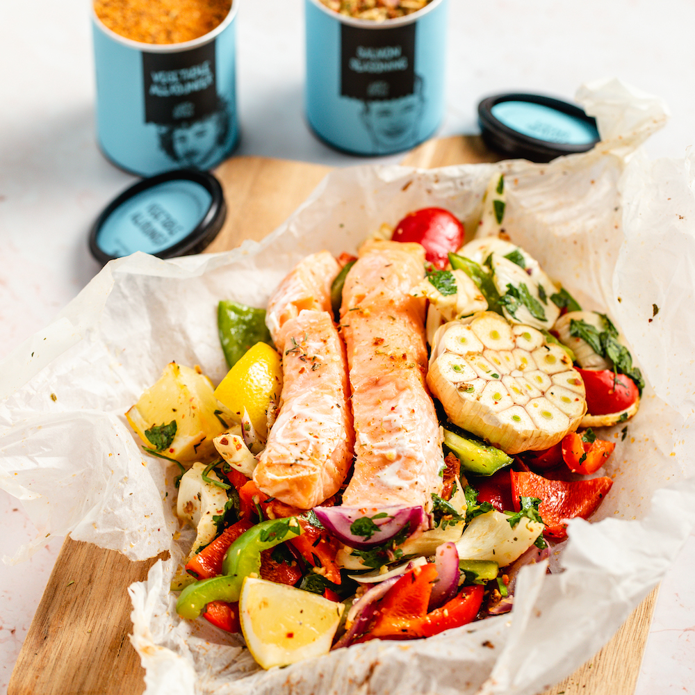 Salmon in Parchment with Vegetables | Recipe