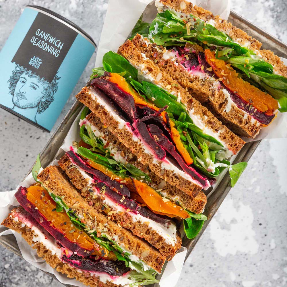 Colourful Wholewheat Sandwiches | Recipe