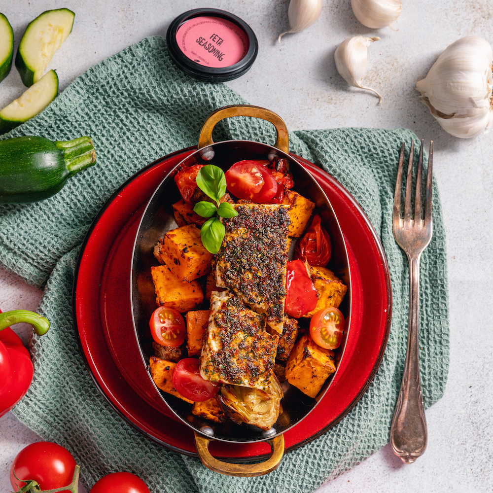 Baked Vegetables with Feta Cheese | Recipe